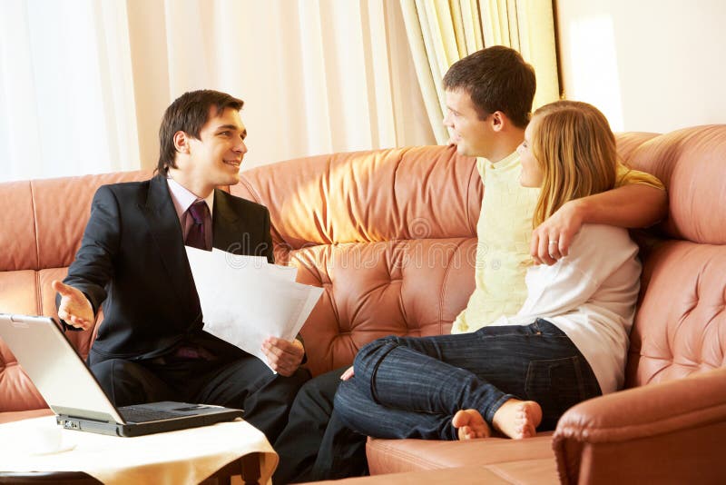 Realtor at work stock photo. Image of family, confident - 16601924