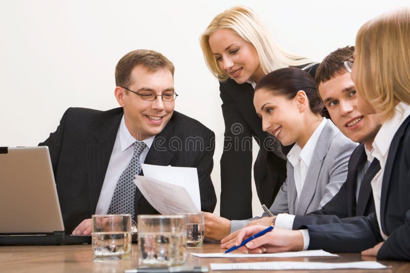 Business conversation stock photo. Image of preparation - 2675502