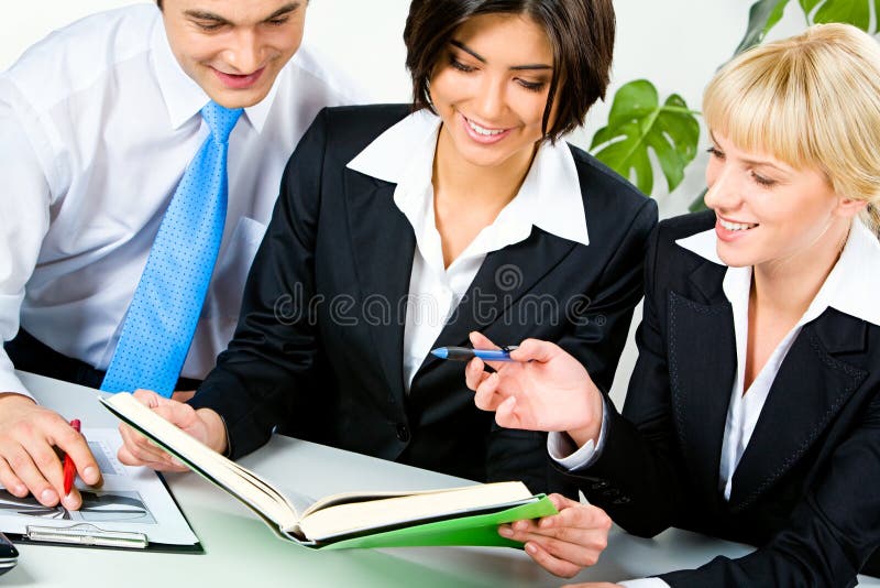 Business conversation stock photo. Image of businesspeople - 4431894