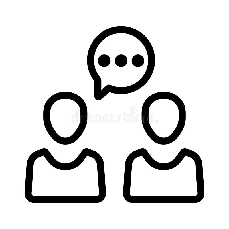 Conversation icon stock illustration. Illustration of talk - 269753703