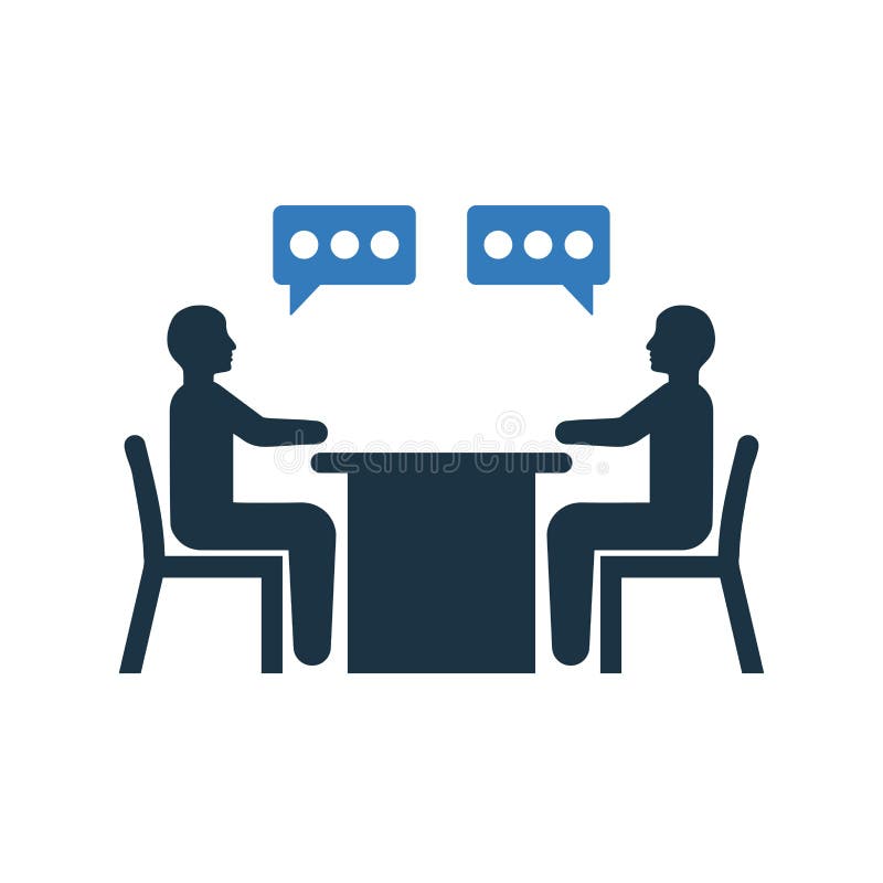 Business Conversation Icon / Vector Graphics Stock Vector ...