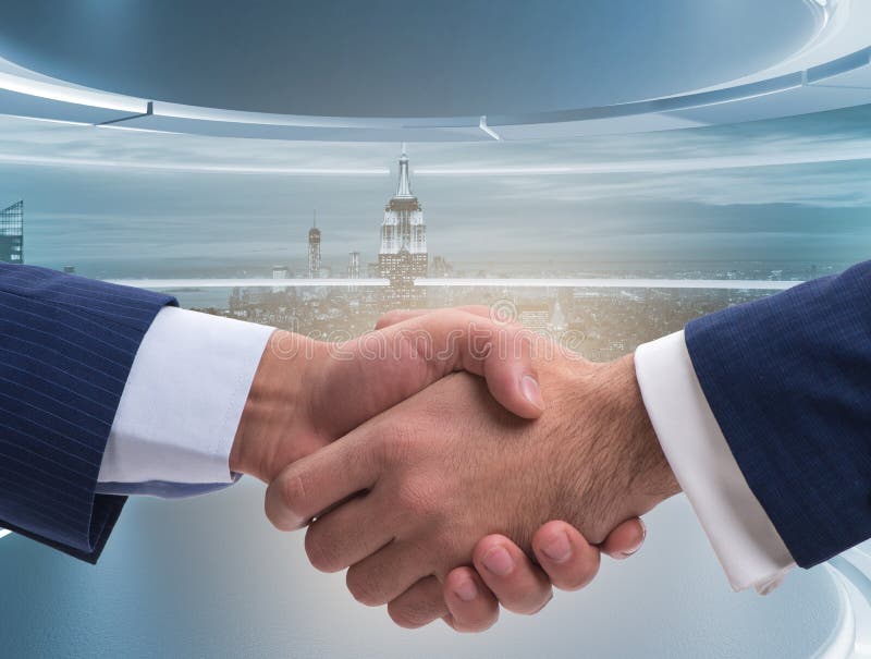 Business Cooperation Concept with Two Hands Shaking Stock Photo - Image ...