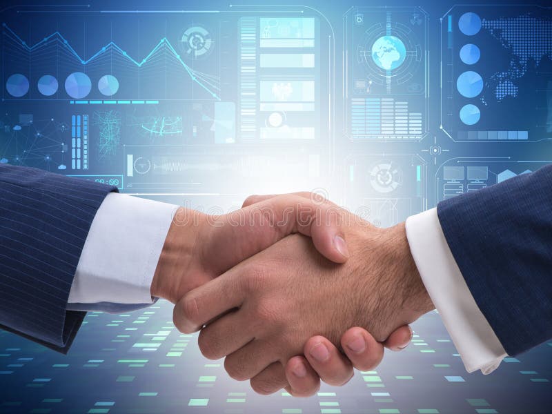 Business Cooperation Concept with Two Hands Shaking Stock Photo - Image ...