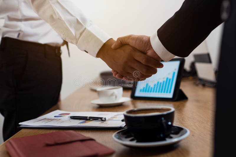 Business Cooperation and Confident Partner Concept, Business People ...