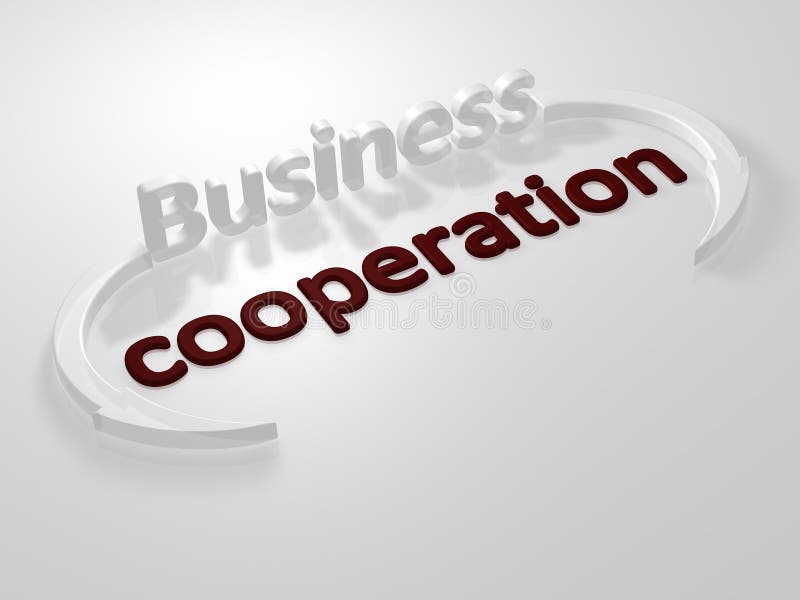 Business - Cooperation - Letters Stock Illustration - Illustration of ...