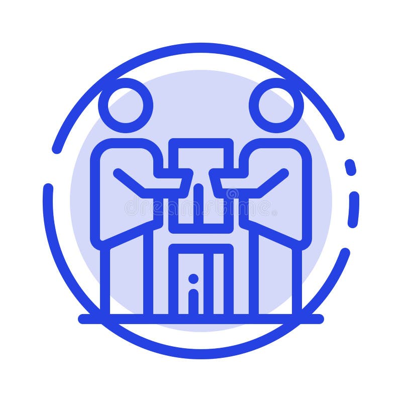 Partners Blue Dotted Line Icon Stock Illustrations – 10 Partners Blue ...