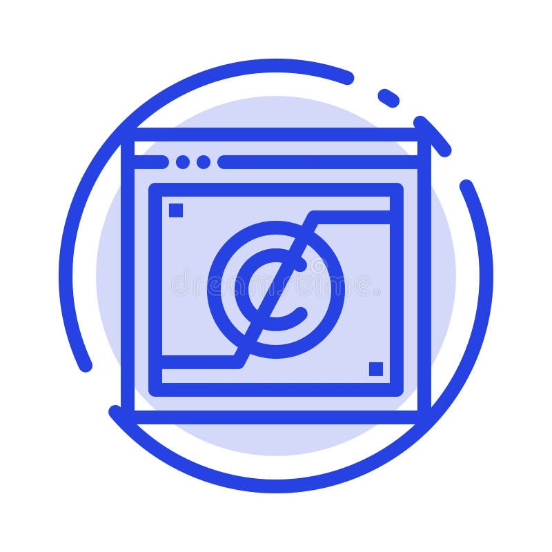 Business, Copyright, Digital, Domain, Law Blue Dotted Line Line Icon ...