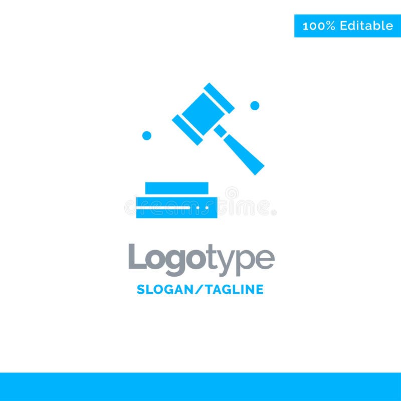 Business, Copyright, Digital, Law Blue Solid Logo Template. Place for ...