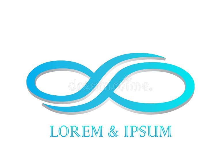 Loop Infininfinity Blue Logo Background Stock Illustrations – 1 Loop ...