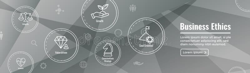 Business and Corporate Ethics Showing Company Values Icon Set- Web ...