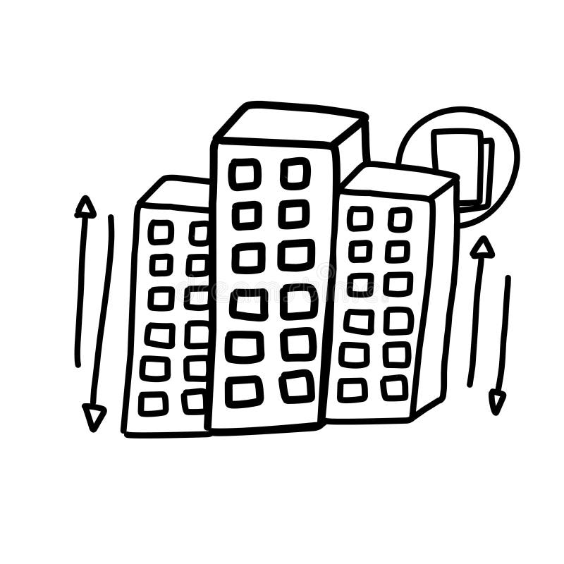 Business Corporate Hand Drawn Icon Design, Outline Black, Vector Icon Stock Vector ...