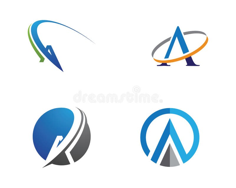 Business Corporate a Letter Logo Stock Vector - Illustration of ...