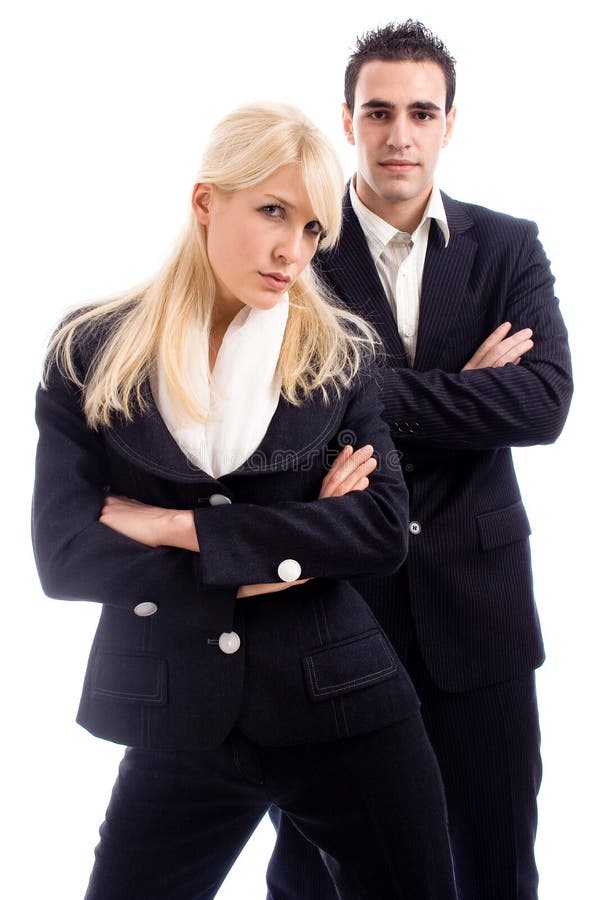 Business couple stock image. Image of clothing, woman - 3692975