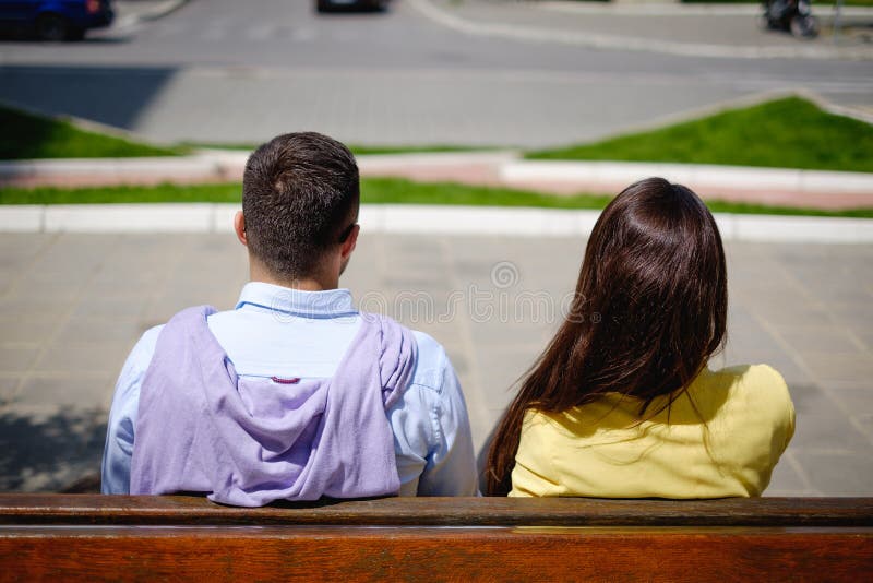 Business Couple Behind Sitting Bench Stock Photos - Free & Royalty-Free ...