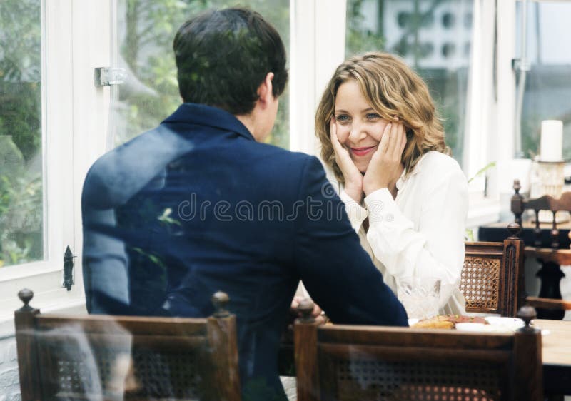 Business Couple Dating in the Cafe Stock Photo - Image of dating ...