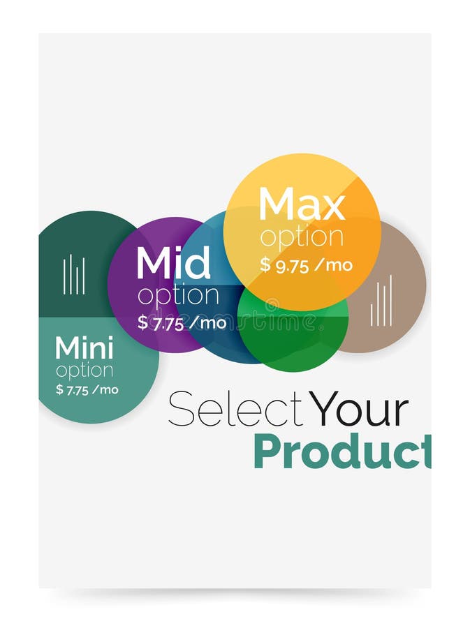 Business Cover Brochure Design with Select Option Diagram Stock Vector ...