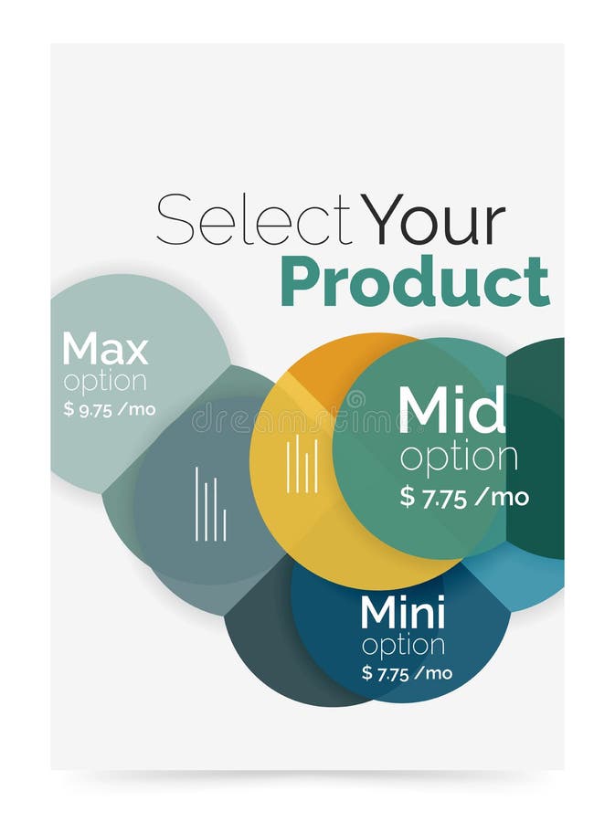 Business Cover Brochure Design with Select Option Diagram Stock Vector ...