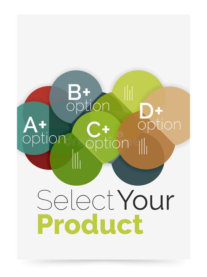 Business Cover Brochure Design with Select Option Diagram Stock Vector ...