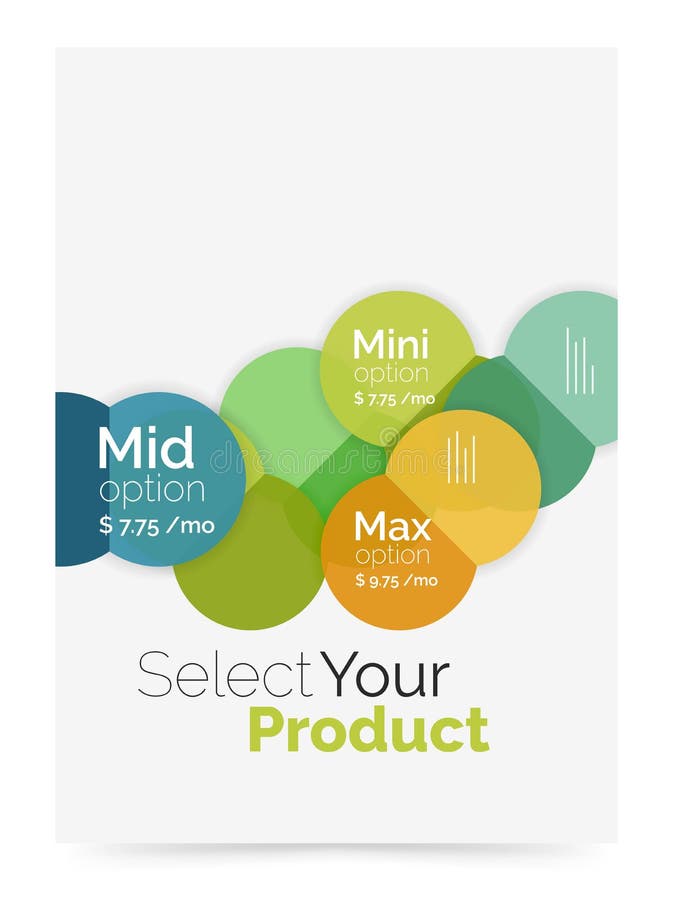 Business Cover Brochure Design with Select Option Diagram Stock Vector ...