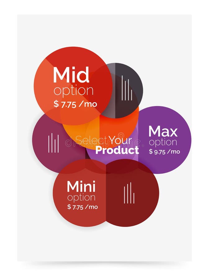 Business Cover Brochure Design with Select Option Diagram Stock Vector ...