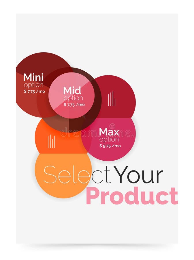 Business Cover Brochure Design with Select Option Diagram Stock Vector ...