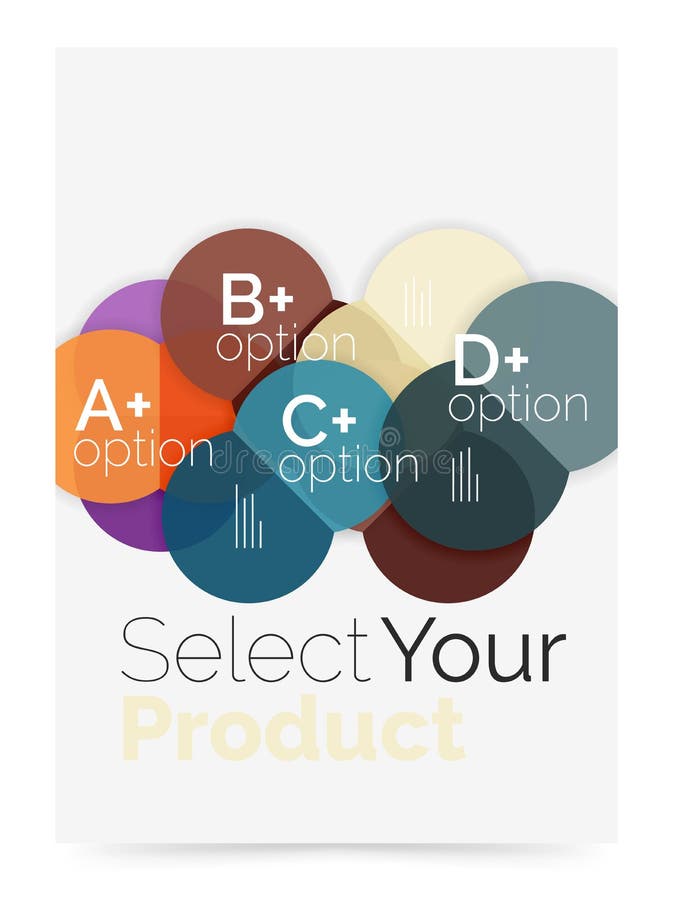 Business Cover Brochure Design with Select Option Diagram Stock Vector ...