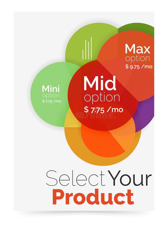 Business Cover Brochure Design with Select Option Diagram Stock Vector ...