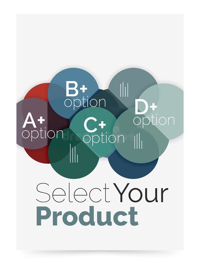 Business Cover Brochure Design with Select Option Diagram Stock Vector ...