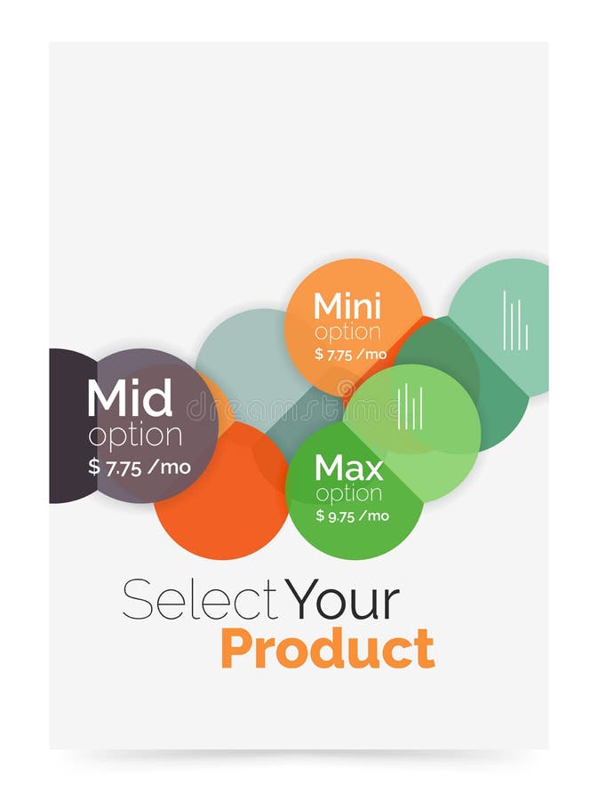 Business Cover Brochure Design with Select Option Diagram Stock ...