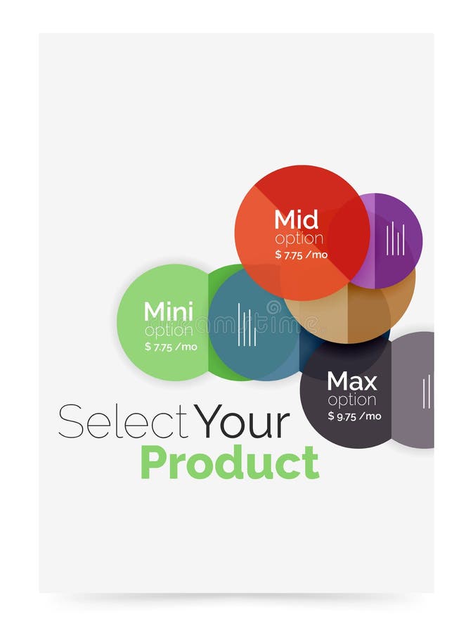Business Cover Brochure Design with Select Option Diagram Stock ...
