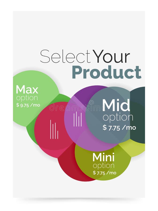Business Cover Brochure Design with Select Option Diagram Stock ...