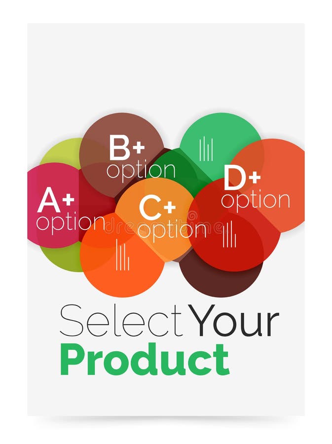 Business Cover Brochure Design with Select Option Diagram Stock ...