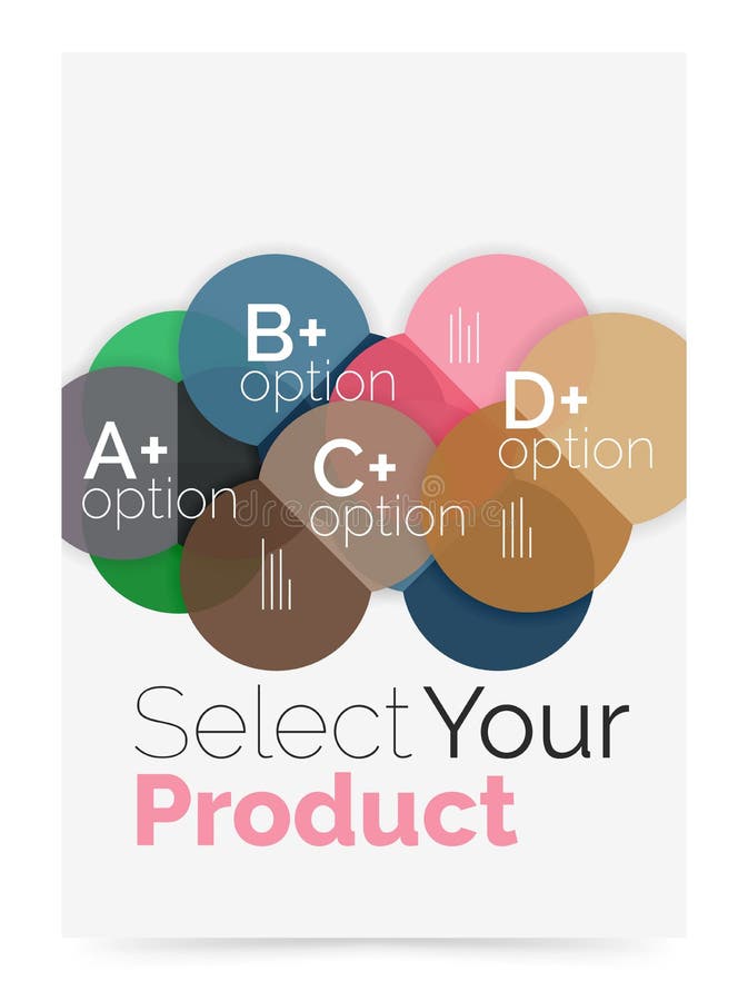 Business Cover Brochure Design with Select Option Diagram Stock Vector ...