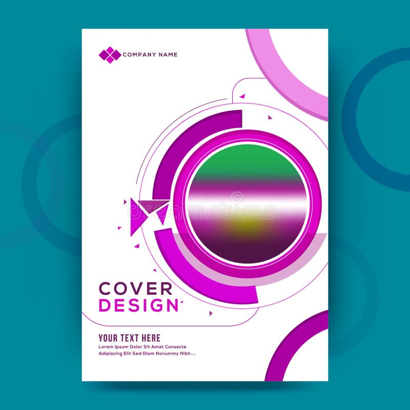 Business Cover Design or Professional Template Layout with Space for ...