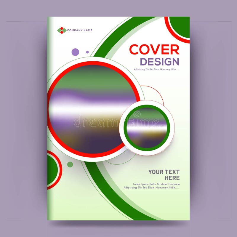Business Cover Design or Professional Template Layout with Space for ...