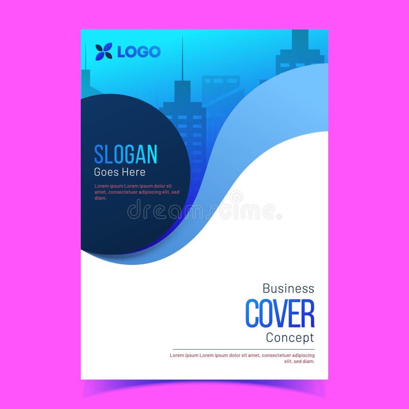 Business Cover Template Layout for Corporate Stock Illustration ...
