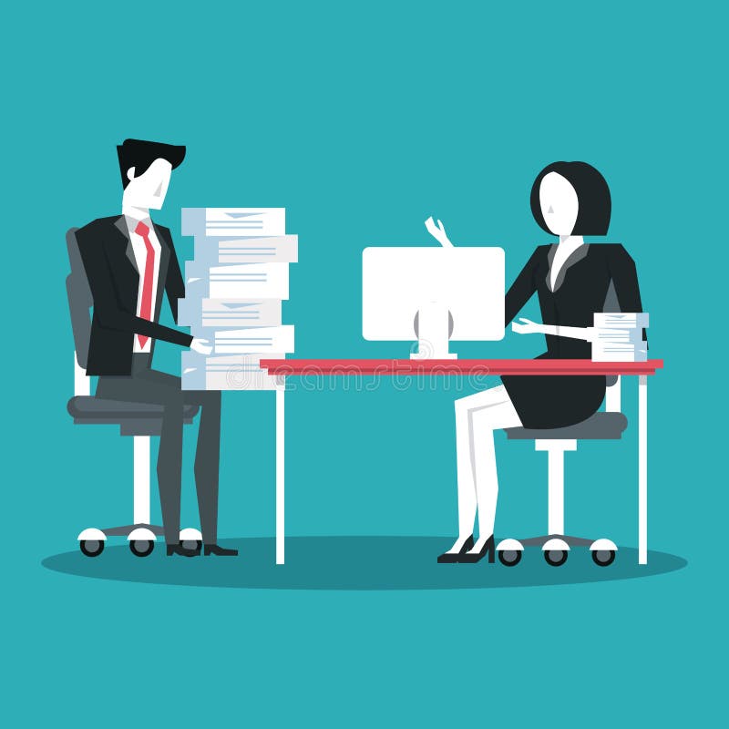 Business coworkers avatar stock vector. Illustration of meeting - 127417184