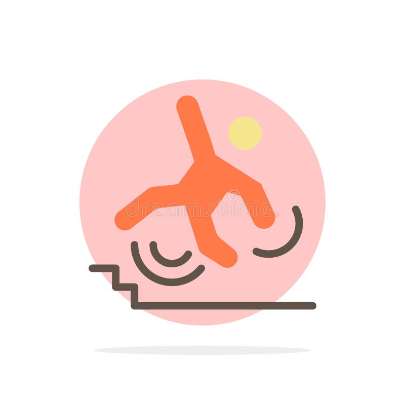 Business, Crash, Failed, Failure, Fall Abstract Circle Background Flat ...