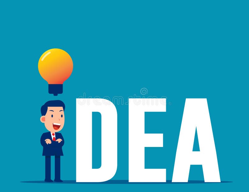 Business Creating Idea. Business Beginnings Vector Illustration Stock ...