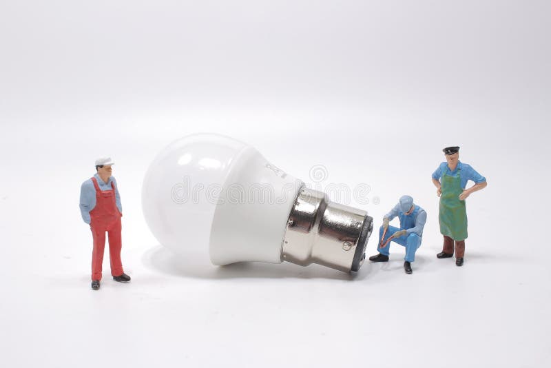 Business Creative Idea, Power or Energy Generator Concept, Miniature ...