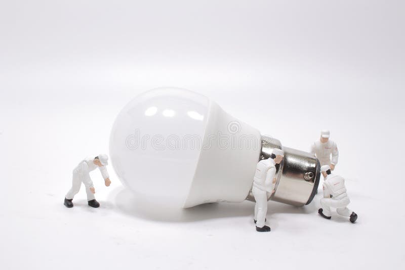 Business Creative Idea, Power or Energy Generator Concept, Miniature ...