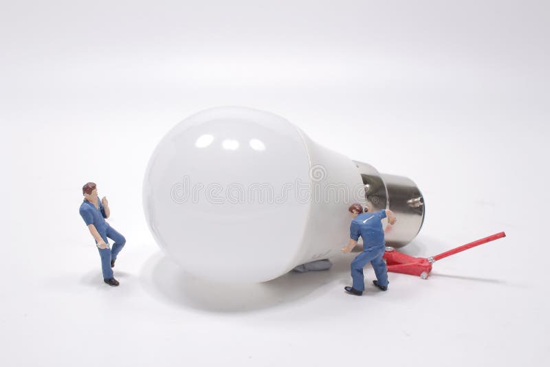 Business Creative Idea, Power or Energy Generator Concept, Miniature ...