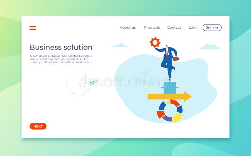 Business Creative Search Idea Web Application Website Banner, Template ...