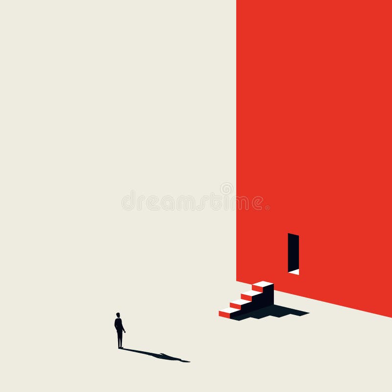 Business Creative Solution Finding Vector Concept with Businessman ...