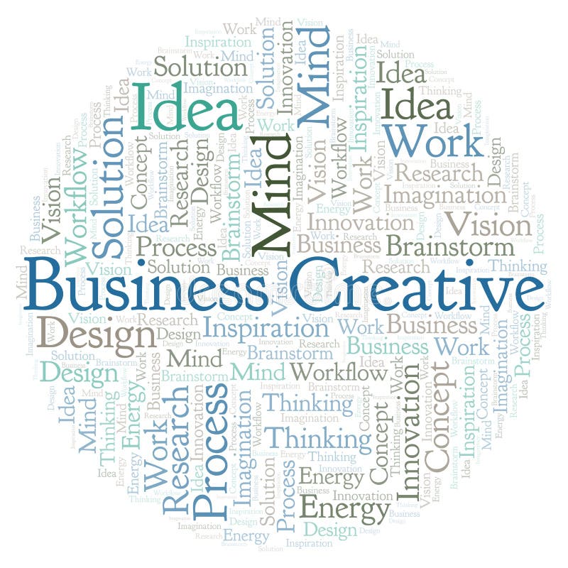 Creative Art Word Cloud, Made with Text only. Stock Illustration ...