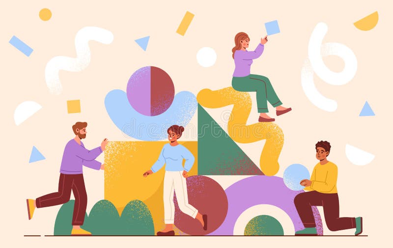 Business and Creativity Process Concept Stock Vector - Illustration of ...