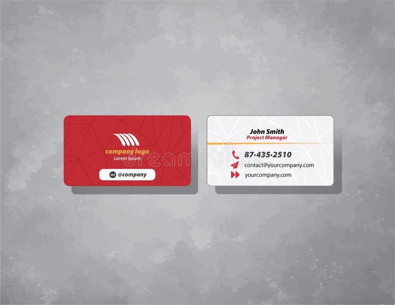 Business or Credit Card Design for Engineering Stock Vector ...