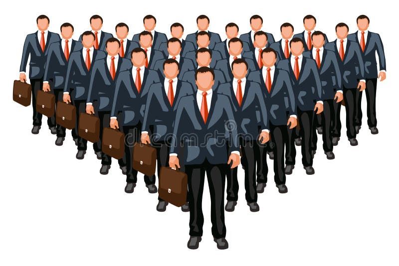 Business crowd2 stock vector. Illustration of teamwork - 49275356