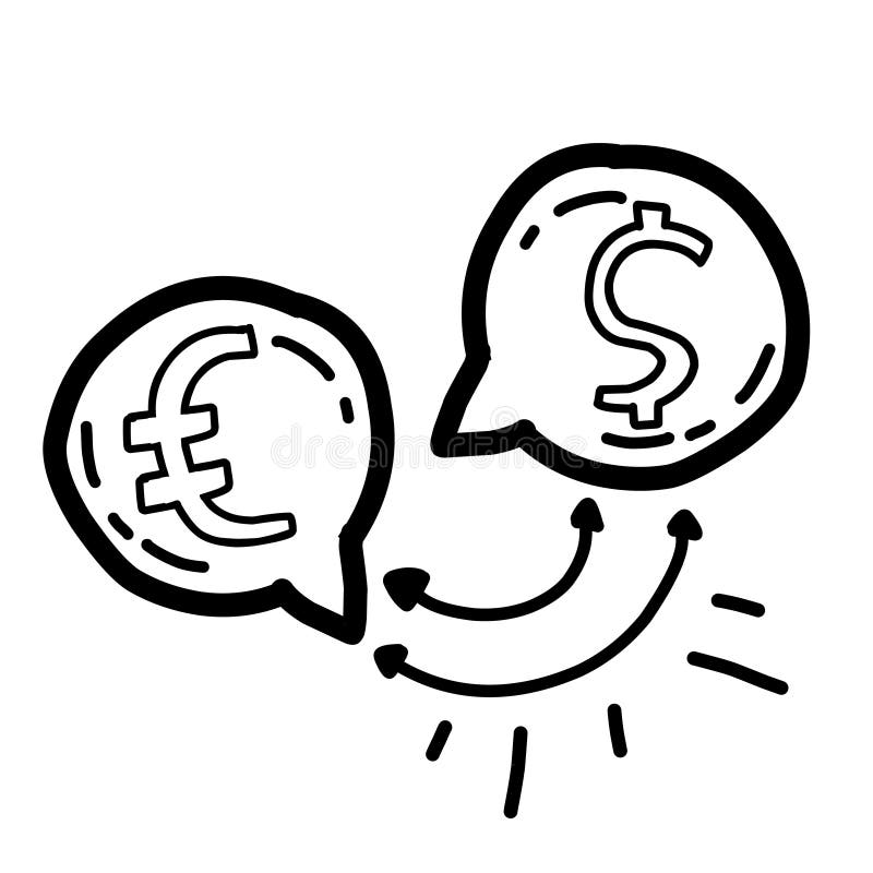 Forex Icon. Doodle Hand Drawn or Outline Icon Style Stock Vector ...