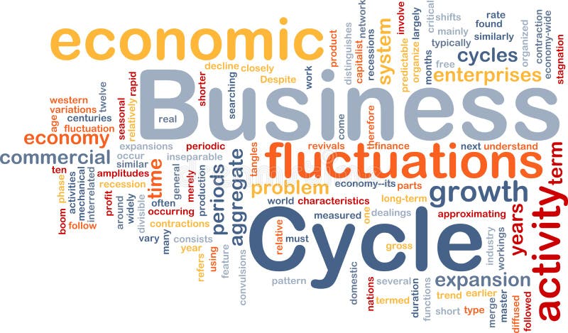Business Cycle is Bone Background Concept Stock Illustration ...